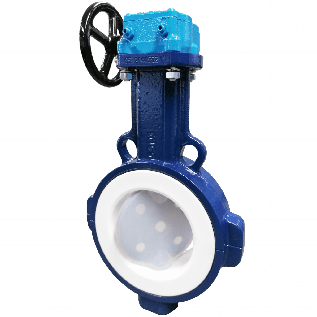 JMT SAPAG® Butterfly Valve with virgin / modified PTFE Liner