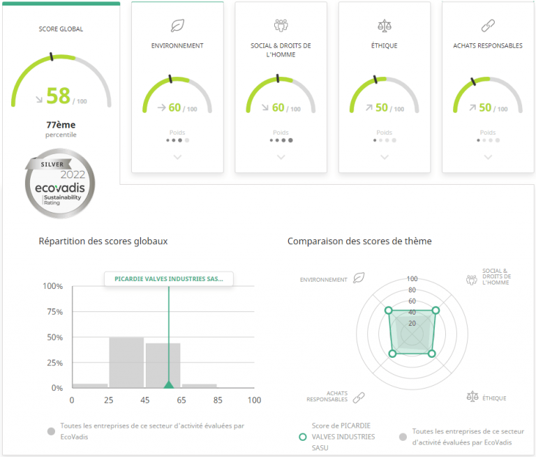 SAPAG Valves clinches silver at ECOVADIS | SAPAG VALVES